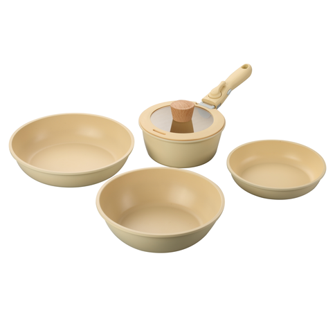 Stackable Aluminum Non-stick 6PCS Set - Buy Aluminum non stick pan set ...